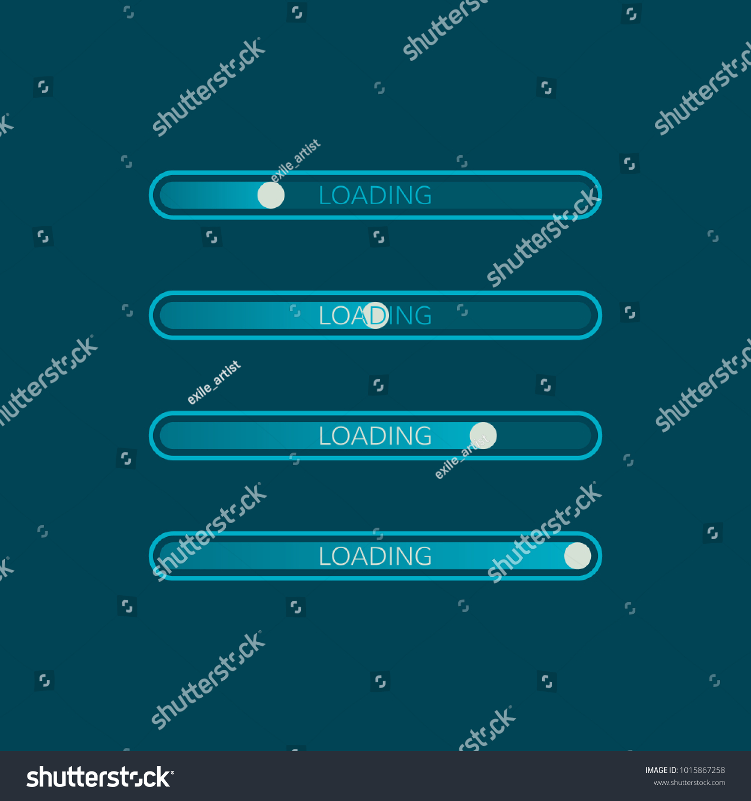Loading bar icon. Creative web design element. Loading website progress ...