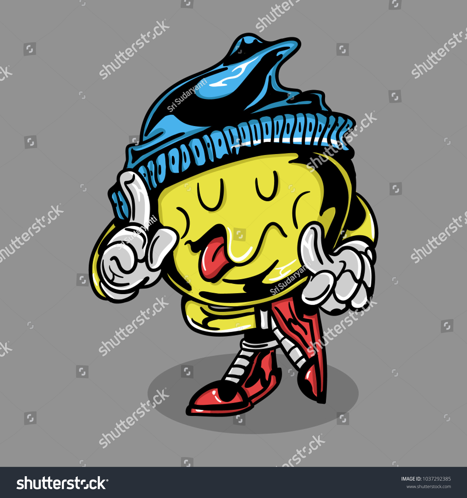 character mascot vector smiley yellow 2_站酷海洛_正版图片_视频_字体_音乐素材交易平台_站酷旗下品牌