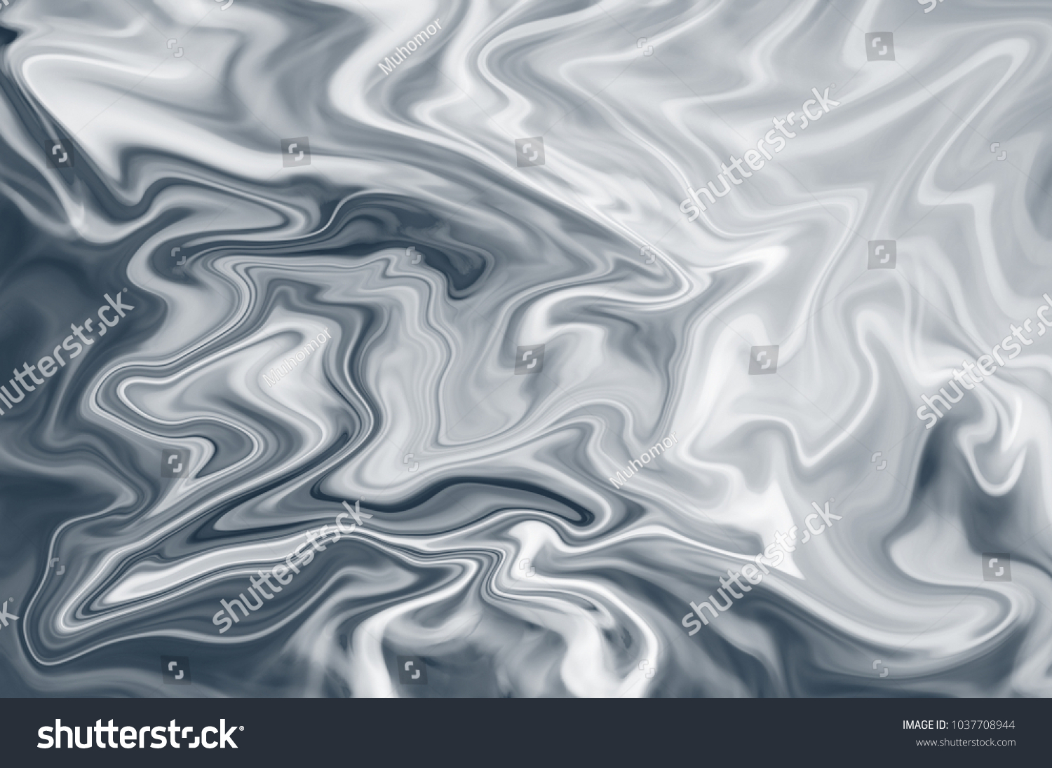 Silvery grey digital creative background made of interweaving curved ...