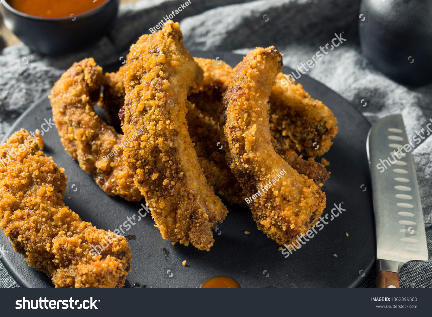 Homemade Deep Fried Ribs with Barbecue Sauce_站酷海洛_正版图片_视频_字体_音乐素材交易平台_站 ...