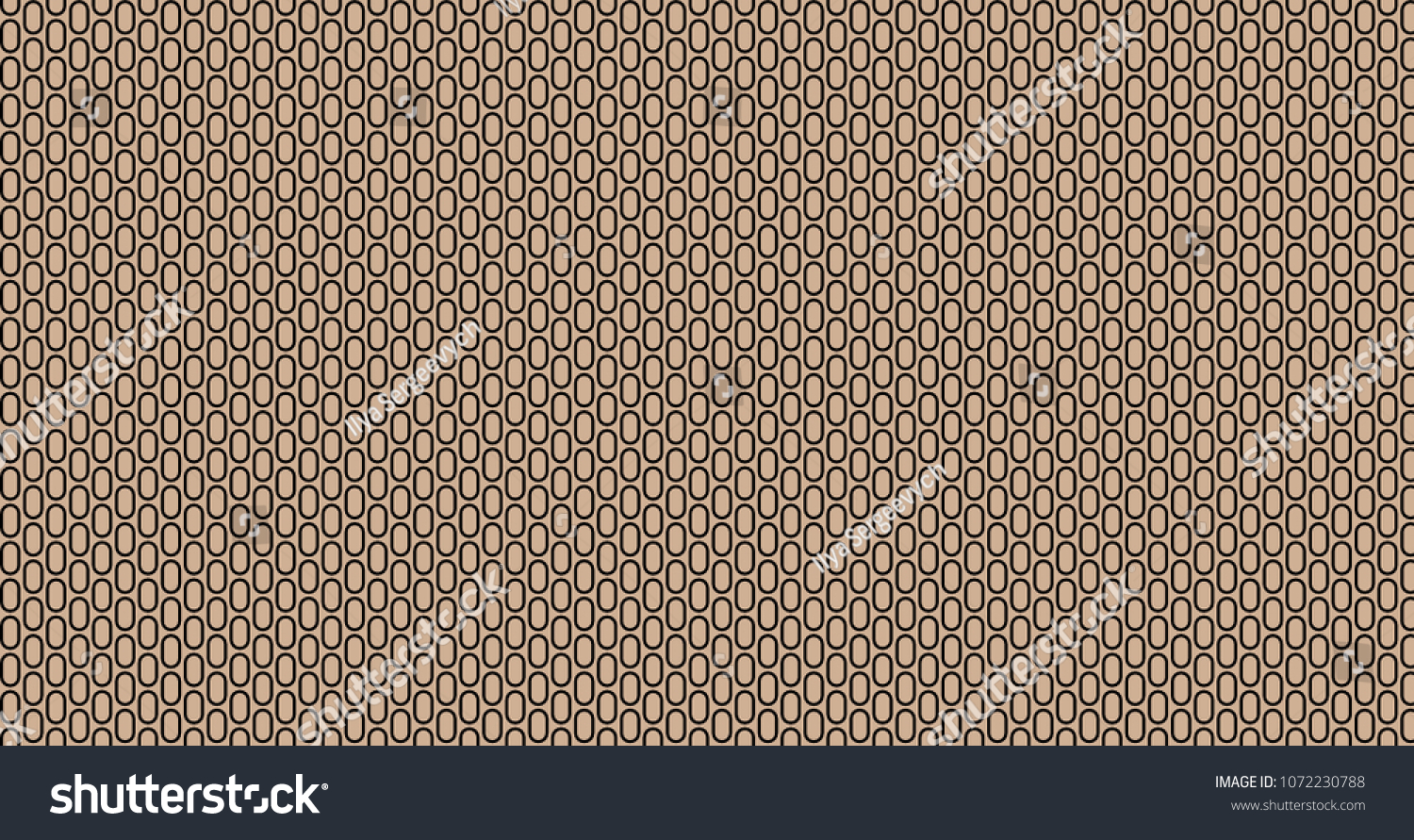 Black on hazelnut color oval rounded circles chain mail pattern ...