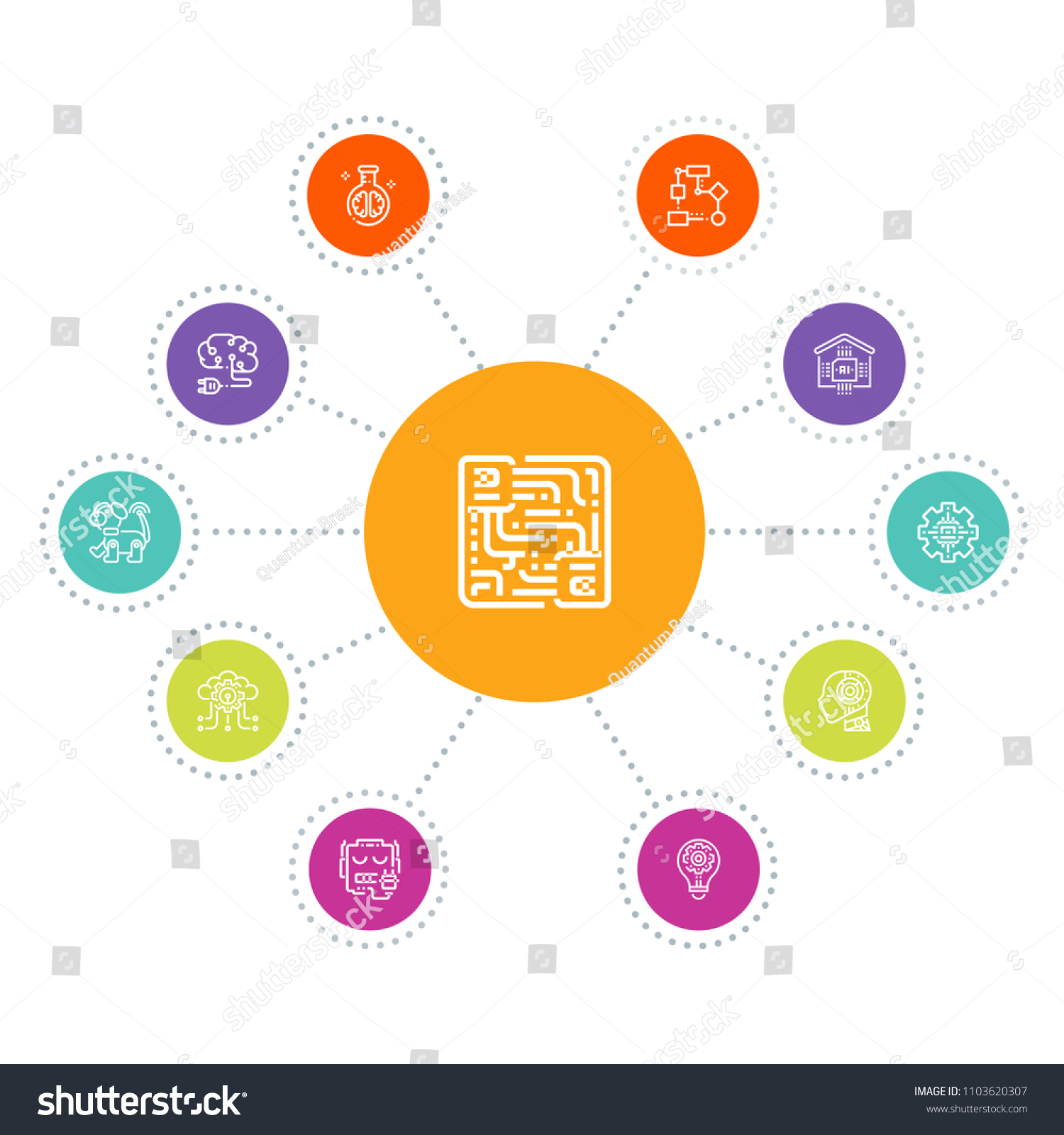 Premium Set of Artificial Intelligence Related Vector Line Icons ...