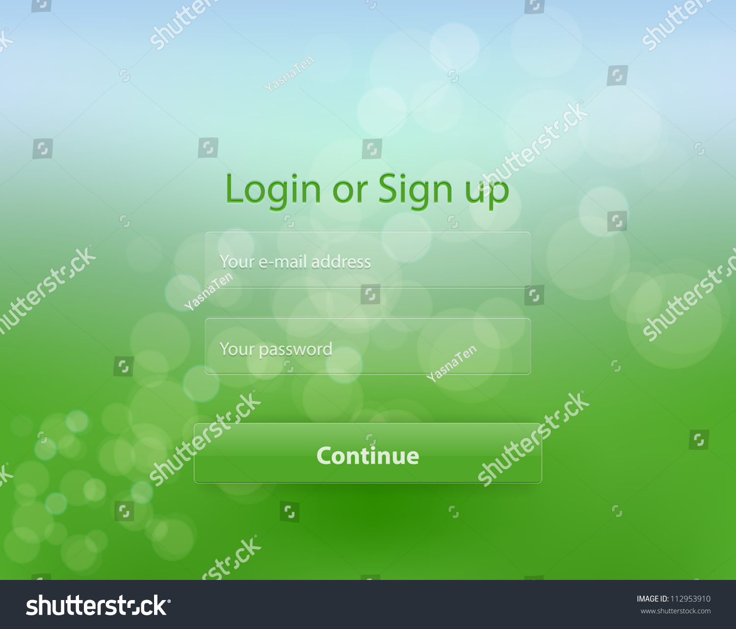 Vector green nature login page_站酷海洛_正版图片_视频_字体_音乐素材交易平台_站酷旗下品牌