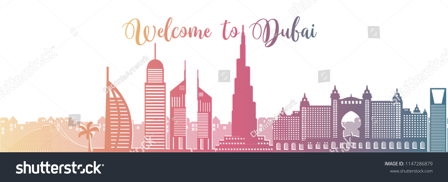 Welcome to Dubai with world famous landmarks Dubai skyline buildings ...