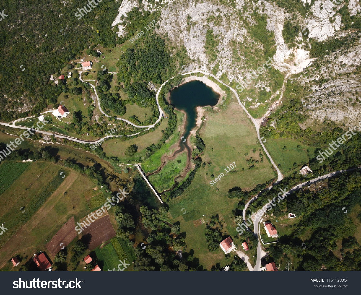The Gornjepolje Spring (Gornjepoljski Vir) is a huge karst spring in ...
