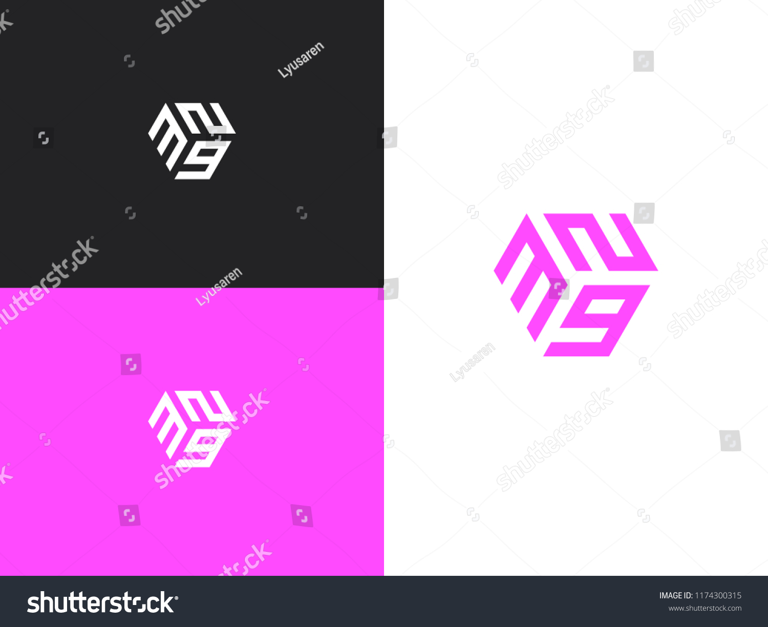 Combined number 329 vector element of the icon template. Set of numbers ...