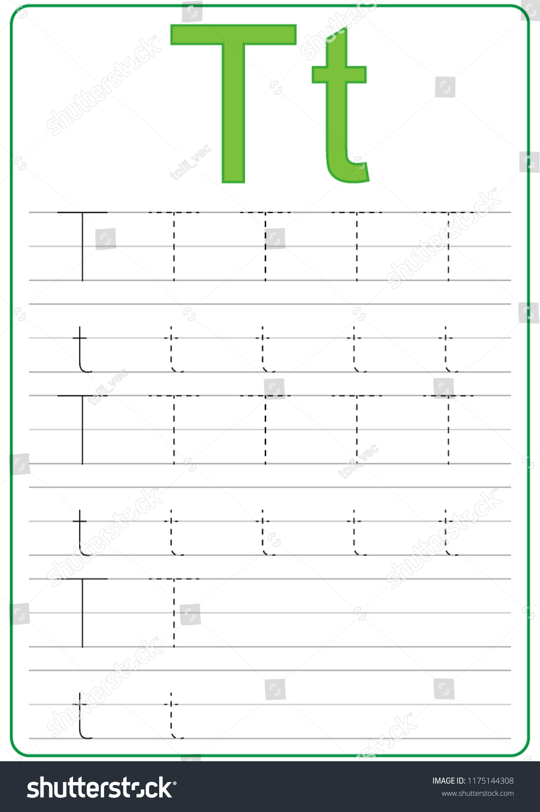 Writing A-Z alphabet exercises game for kids. Writing letter T_站酷海洛_正版 ...