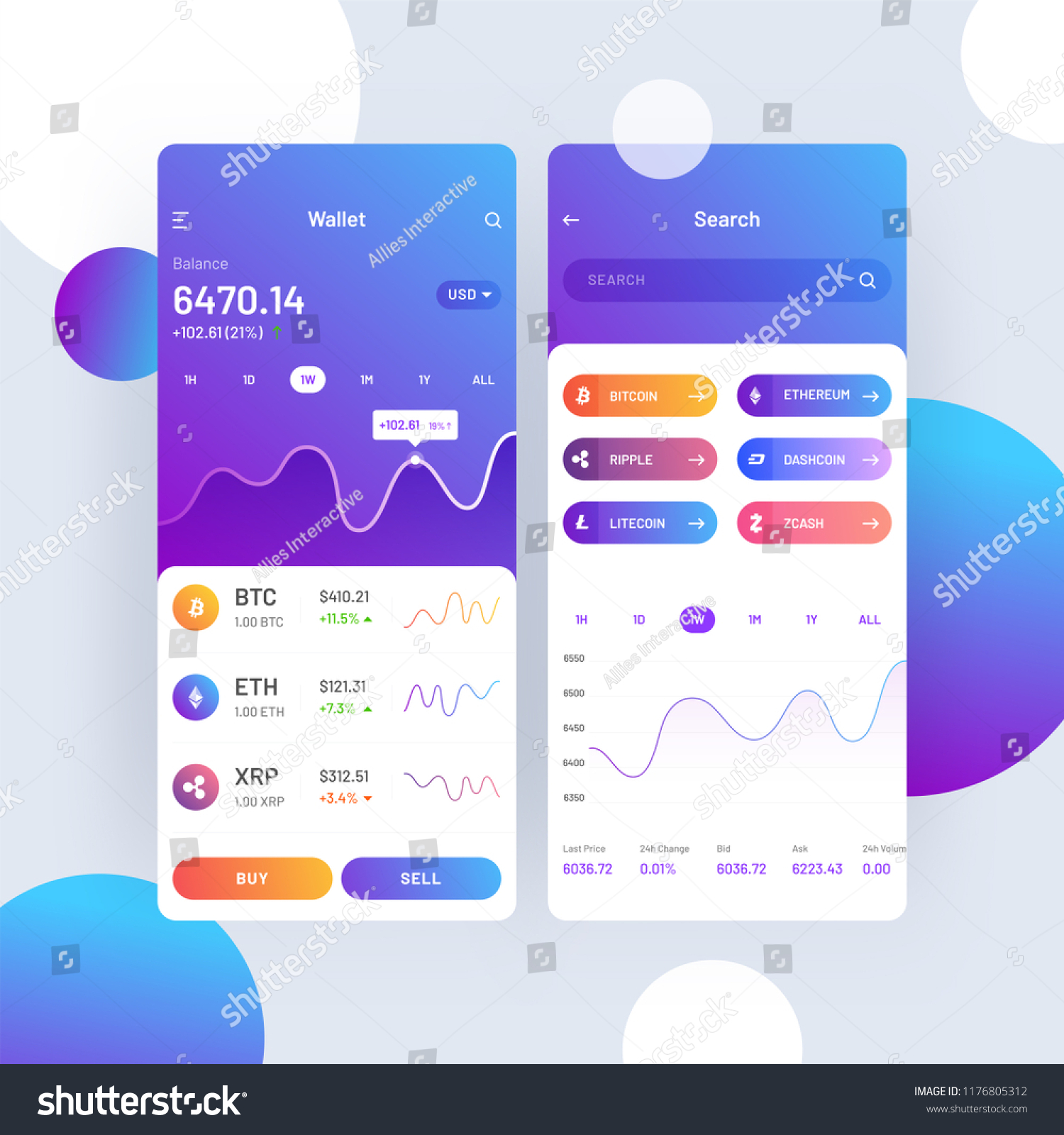 Cryptocurrencies trading and exchange UI or UX concept for Mobile Apps. _站酷海洛_正版图片_视频_字体_音乐素材交易 ...