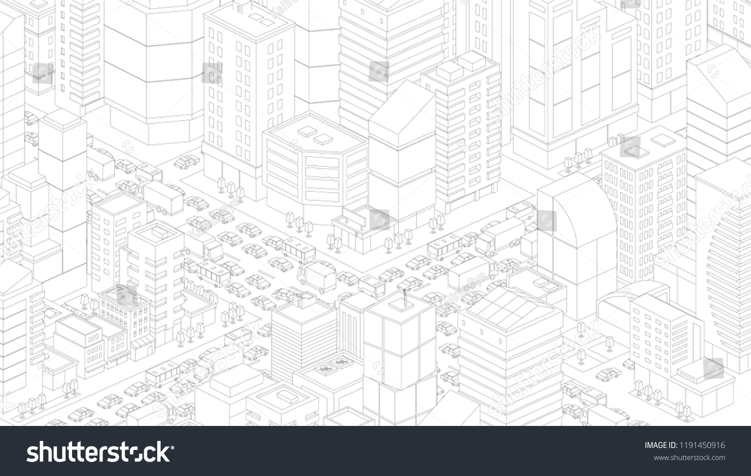 City street Intersection traffic jams road 3d_站酷海洛_正版图片_视频_字体_音乐素材交易平台 ...