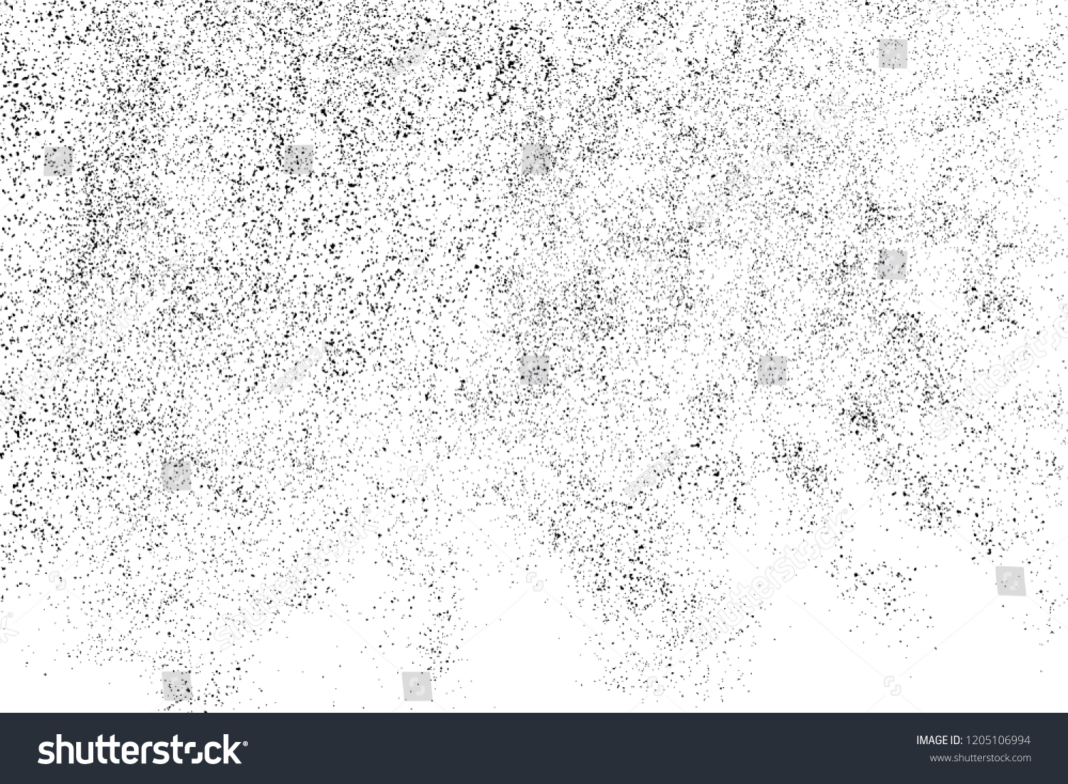 Black grainy texture isolated on white background. Dust overlay. Dark ...