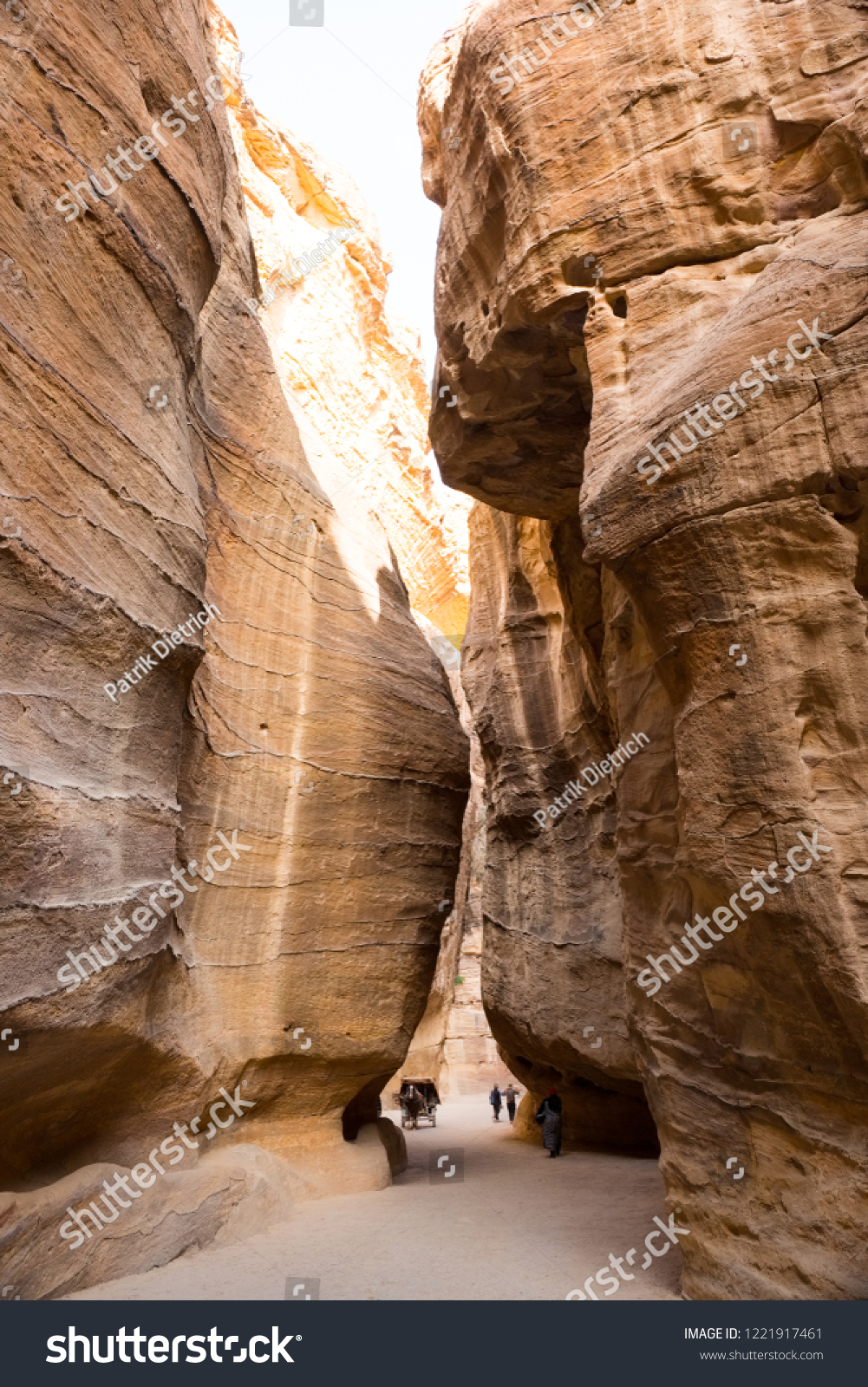 The Siq is the ancient main entrance leading to the UNESCO world ...
