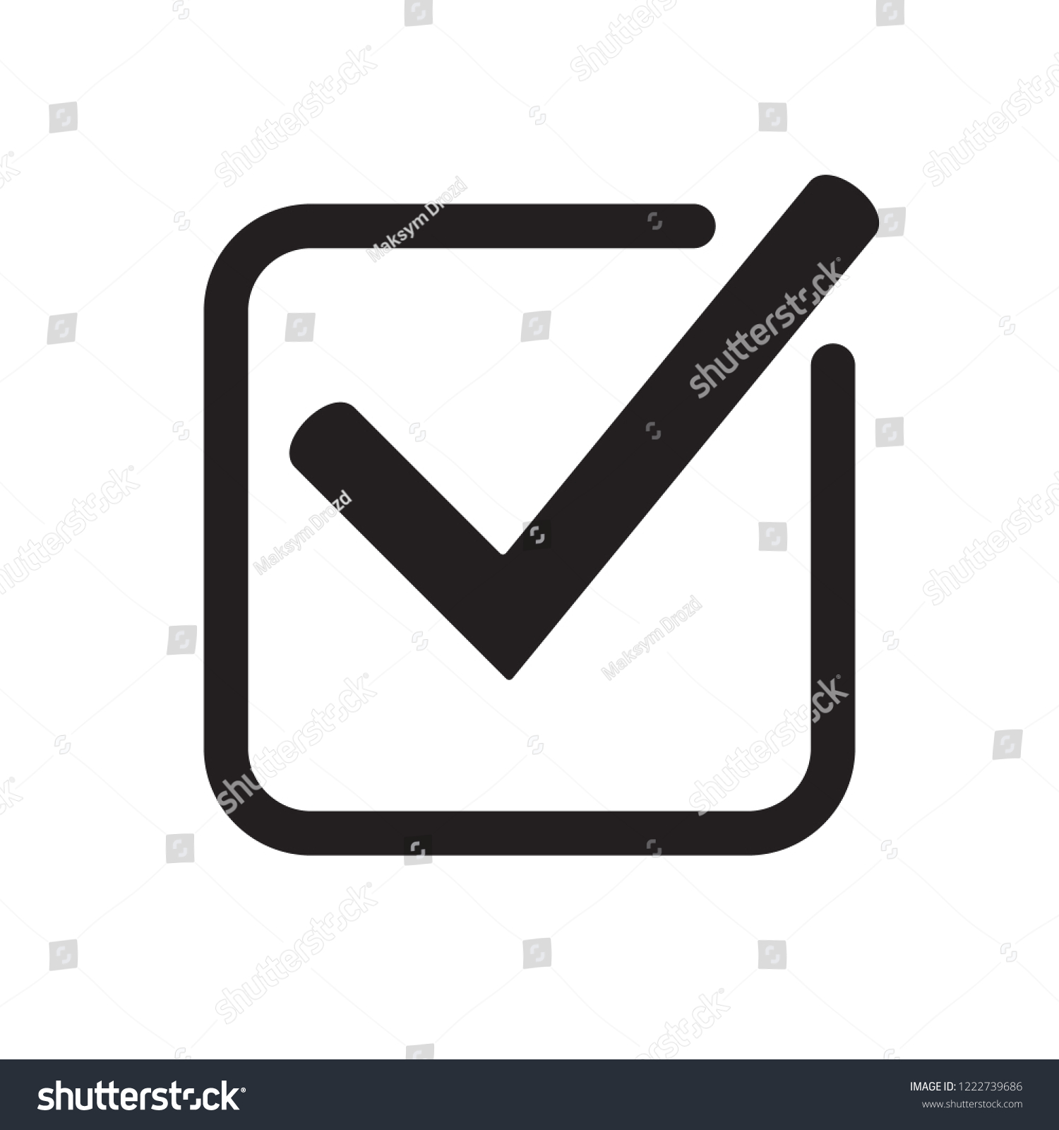 Tick icon vector symbol checkmark isolated on white background_站酷海洛_正版图片_视频_字体_音乐素材交易平台_站酷旗下品牌