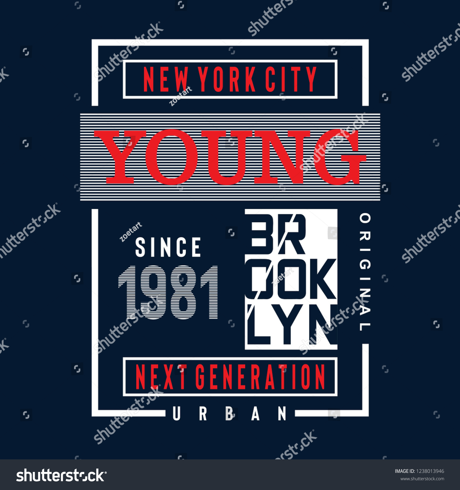 brooklyn typoraphy design tee fro t shirt vector illustration_站酷海洛_正版图片 ...