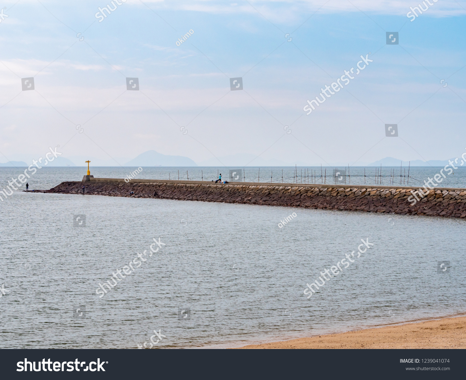 Sami Beach in Tamashima Kurashiki City Okayama Prefecture Japan. Sami ...