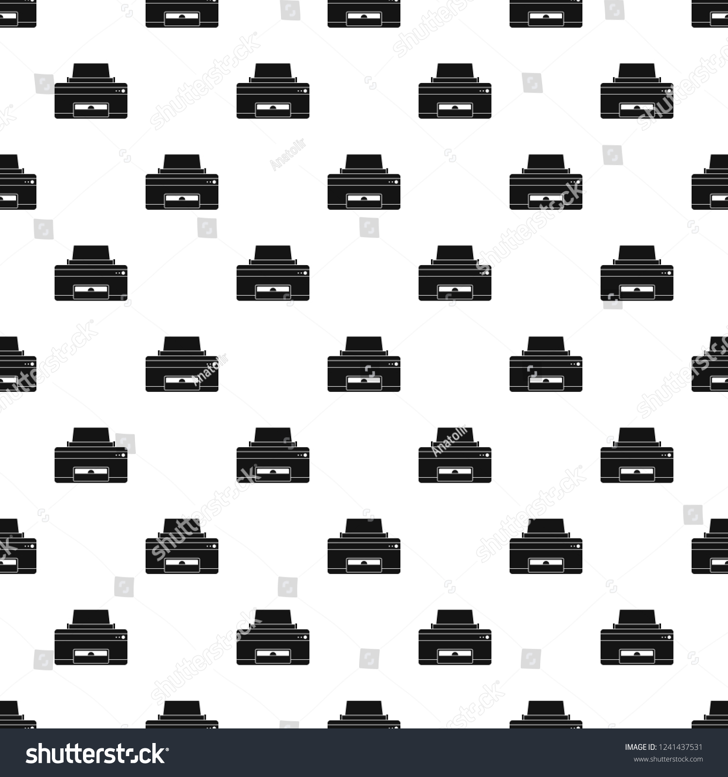 Home printer pattern seamless vector repeat geometric for any web ...