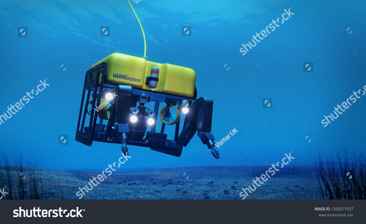 3d rendering of a work class subsea remotely operated vehicle_站酷海洛_正版图片 ...