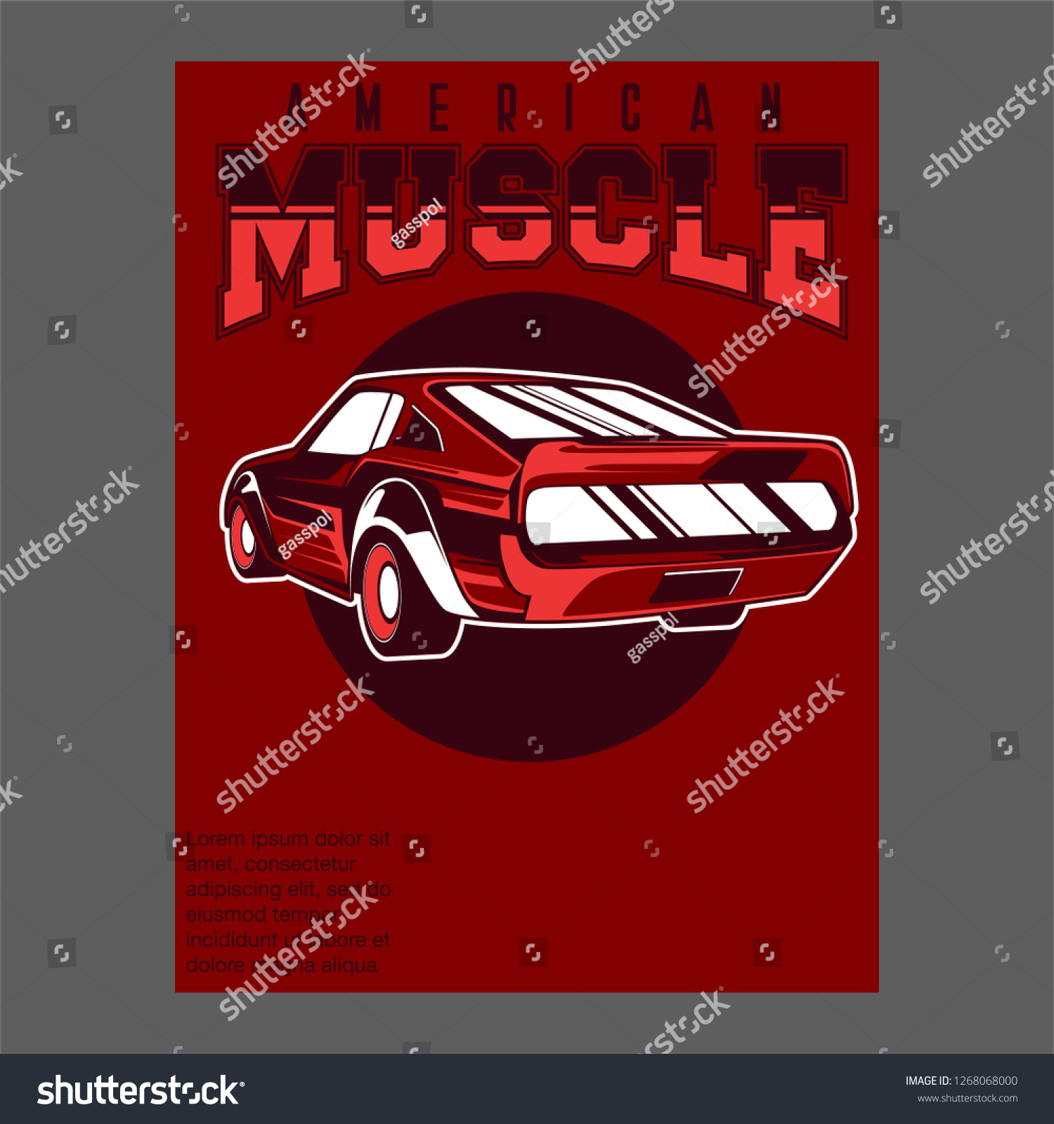 American muscle cars label vector muscle car icon - Vector _站酷海洛_正版图片 ...