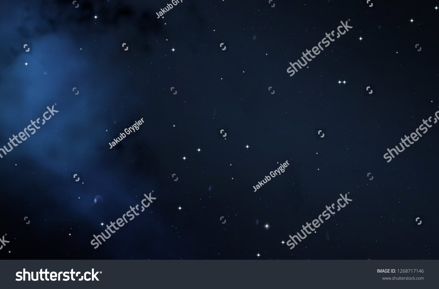 2d illustration. Realistic star pattern. Deep interstellar space. Stars ...