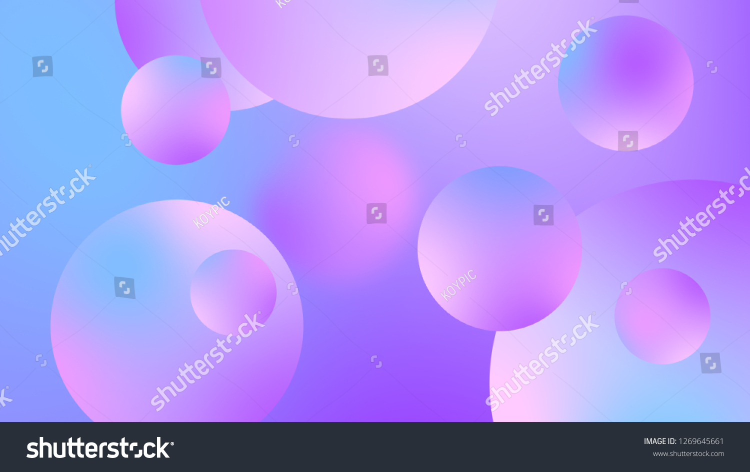 Abstract purple balls geometric gradient color background.For graphic ...
