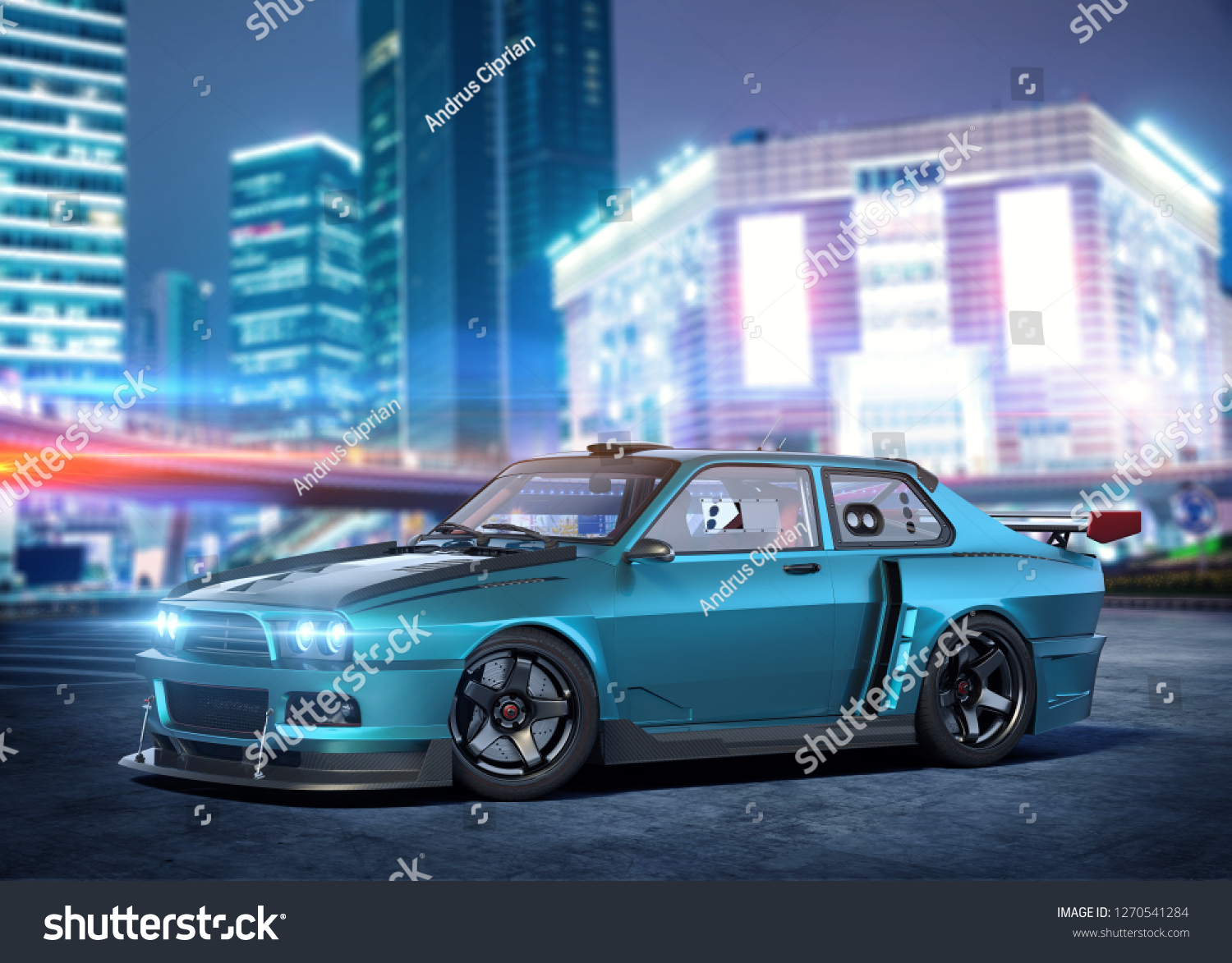 3D rendering of a brand-less generic concept car_站酷海洛_正版图片_视频_字体_音乐素材交易 ...