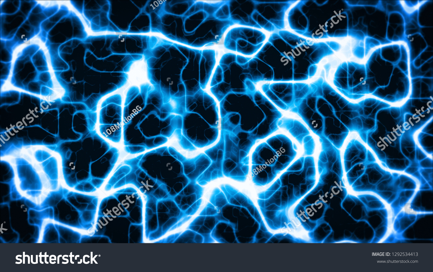 Dark blue background with a pattern of white plasma lines blue all over ...