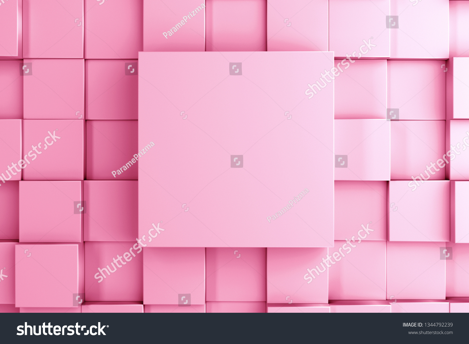 Simple abstract background and template of a Central three-dimensional ...
