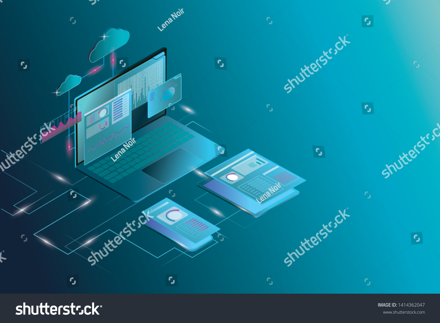 Web development and coding. Cross platform development website. Adaptive layout internet page or ...
