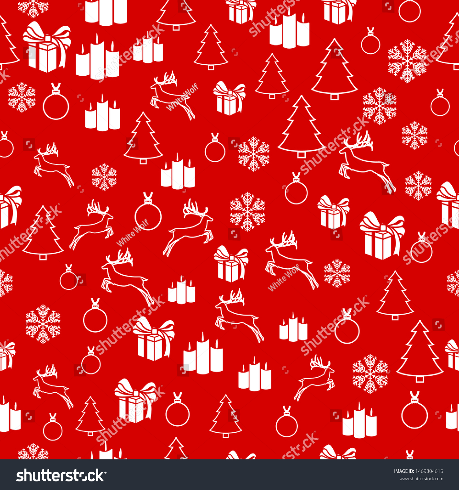 Christmas white snowflake on abstract red bakcground vector ...