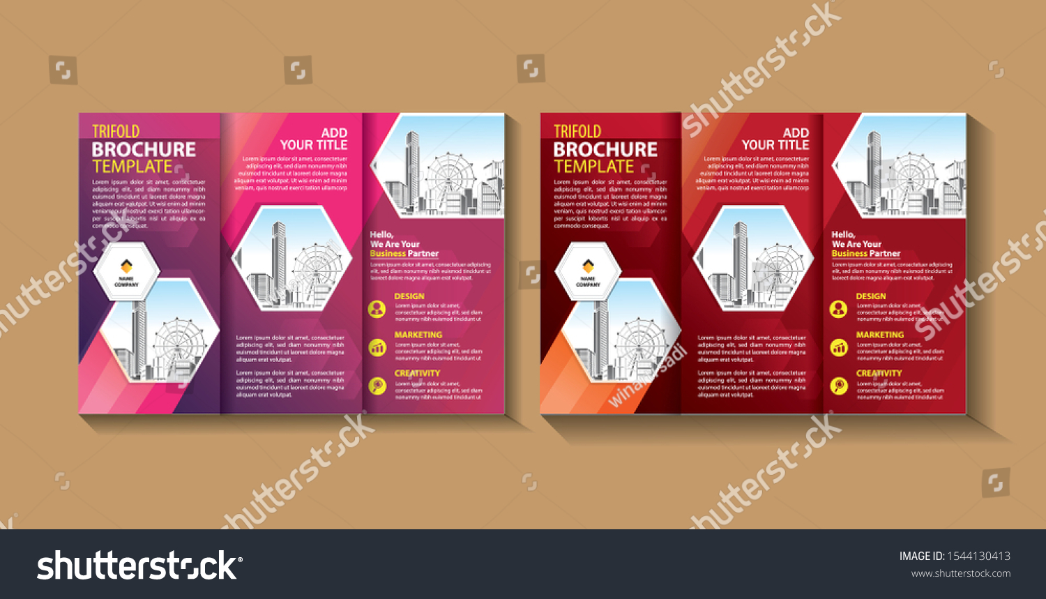 brochure trifold leaflet template for promotion marketing _站酷海洛_正版图片_视频 ...