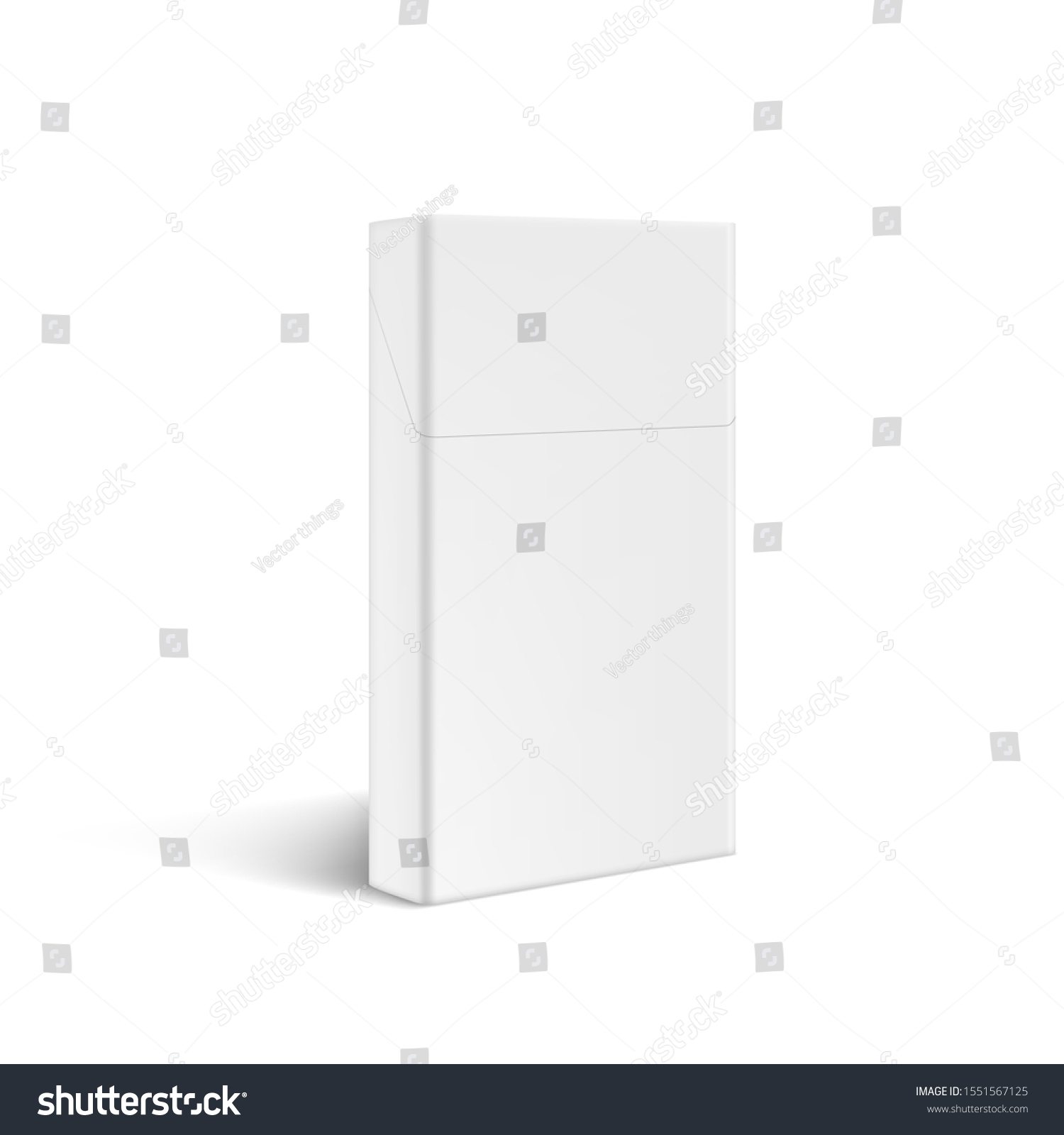 Slim Design White Cigarette Box Pack. EPS10 Vector_站酷海洛_正版图片_视频_字体_音乐素材 ...