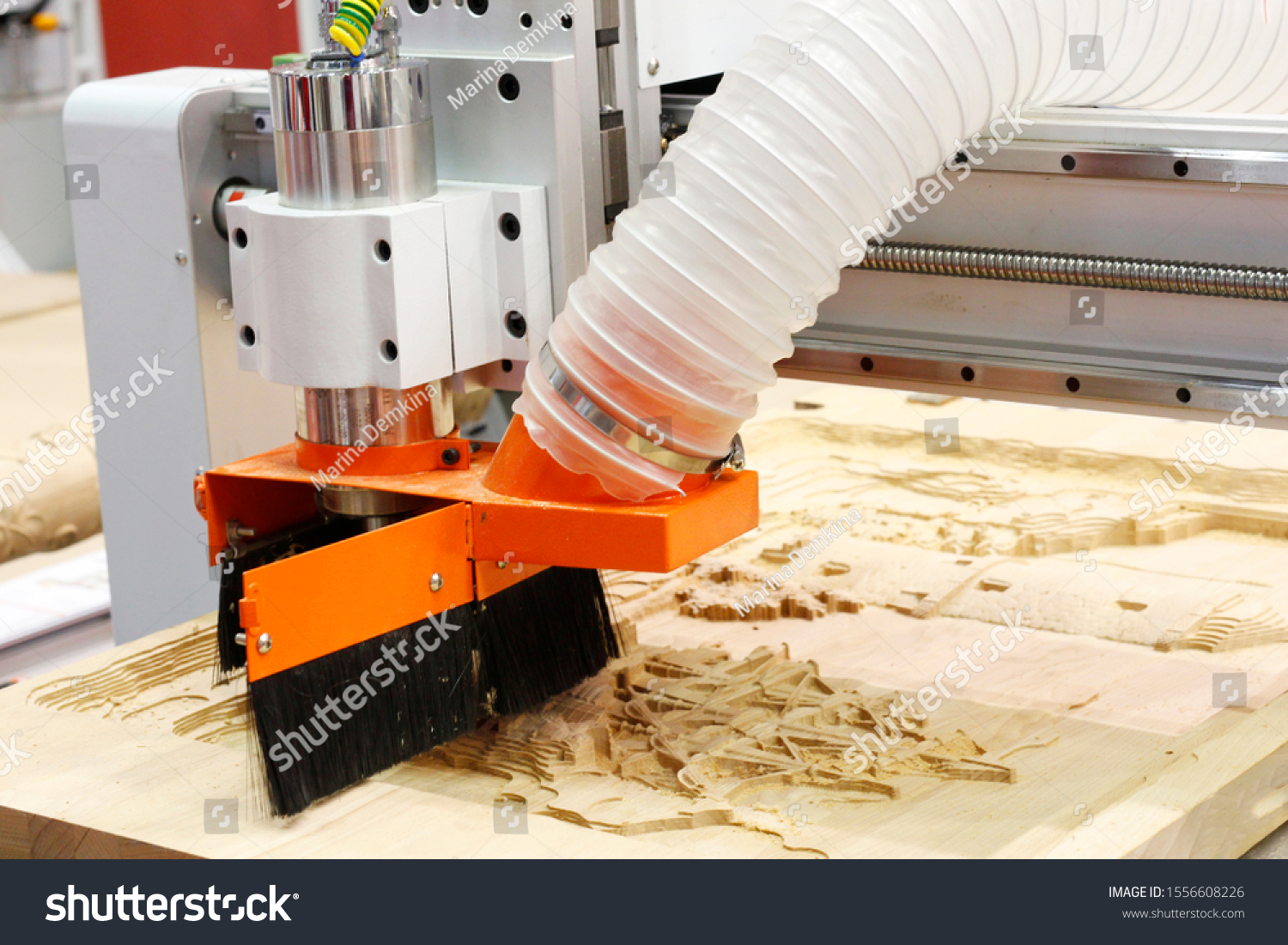 CNC milling machine. Milling and engraving installation. CNC woodworking machine. Machine for ...