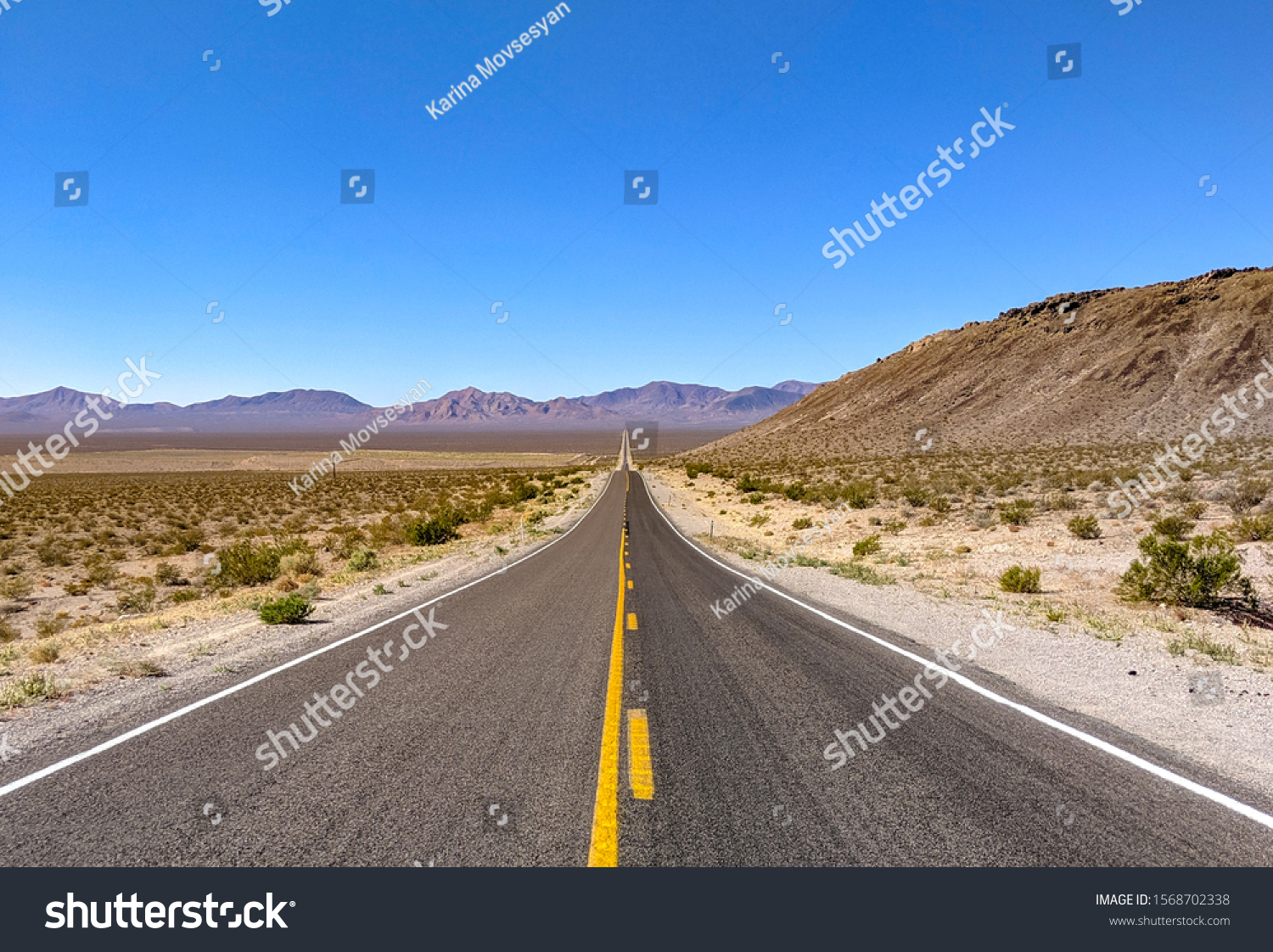 Hells Gate. Highway road in Death Valley national park. USA _站酷海洛_正版图片 ...
