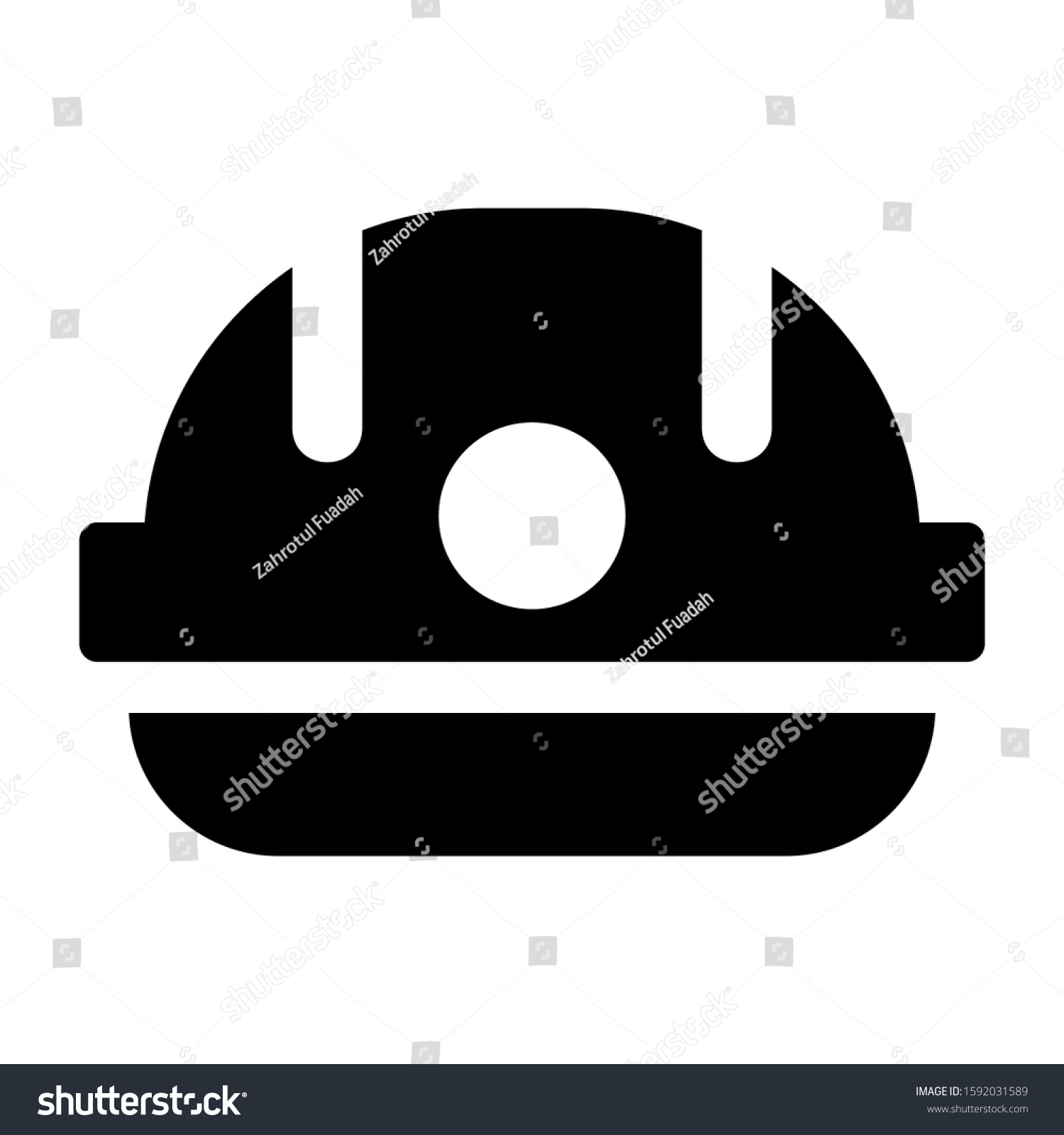 hard hat icon isolated sign symbol vector illustration - high quality ...