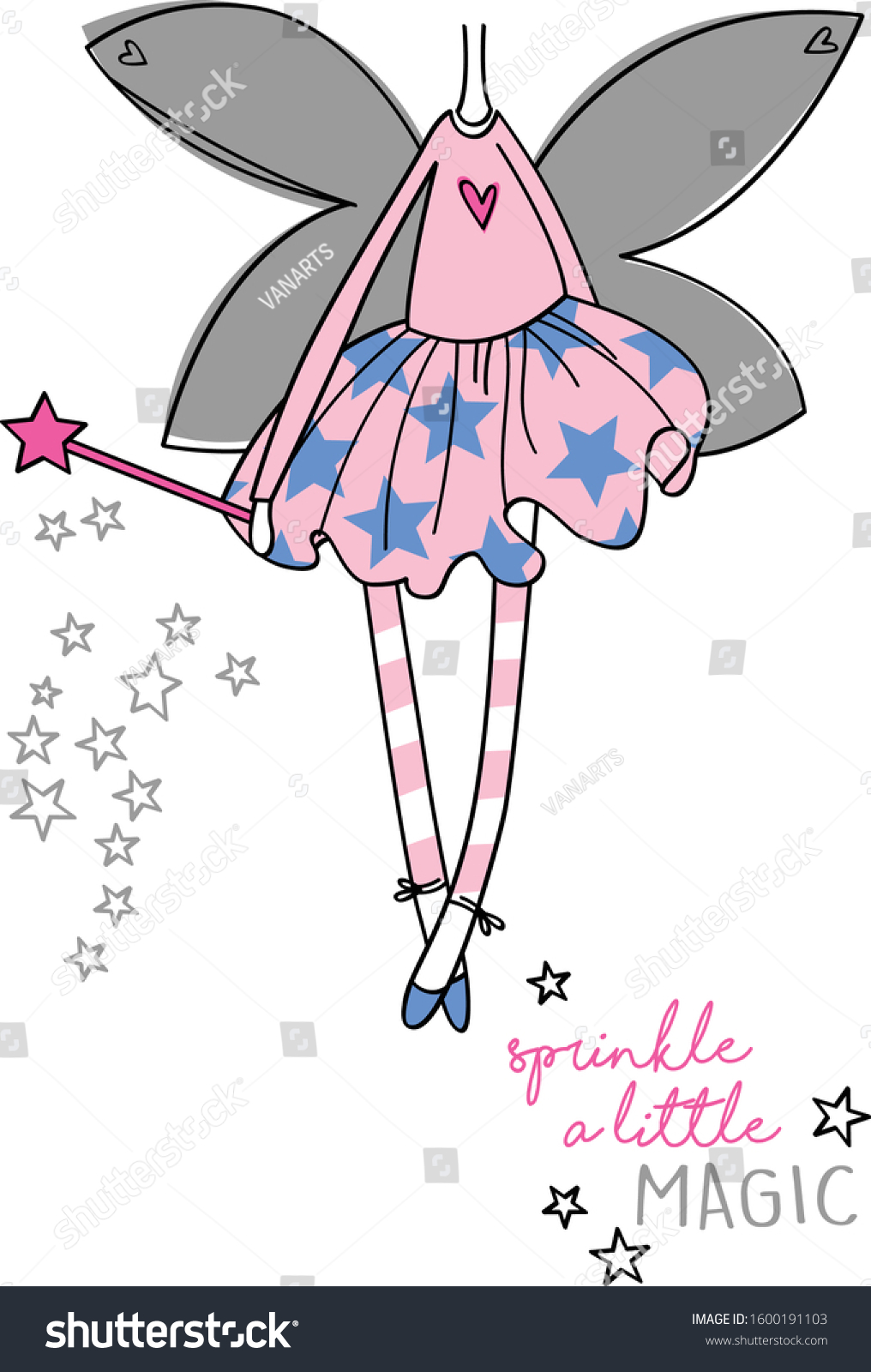 sprinkle little magic. girl graphic tees designs_站酷海洛_正版图片_视频_字体_音乐素材交易 ...