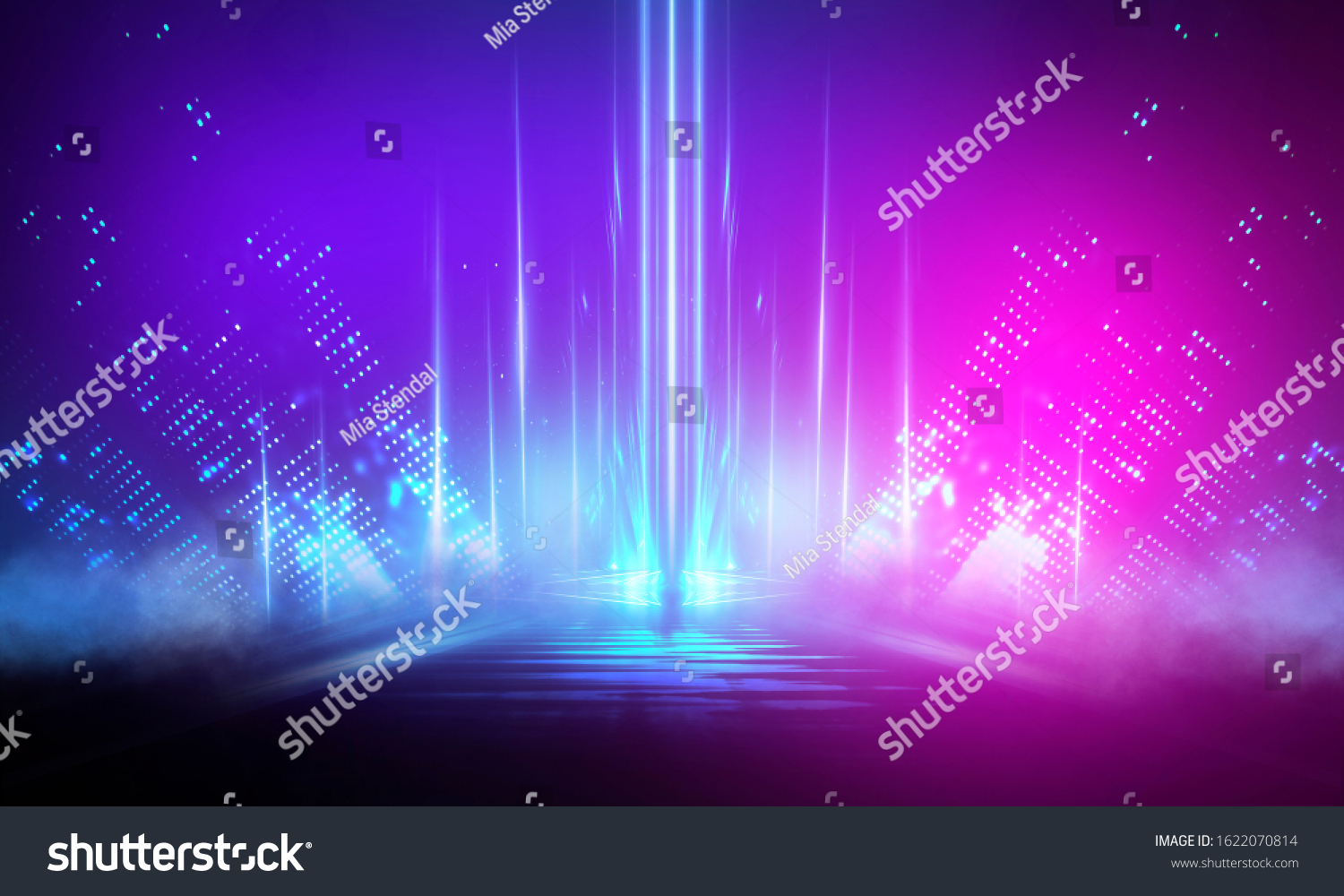 Ultraviolet abstract light. Light element light line. Violet and pink ...