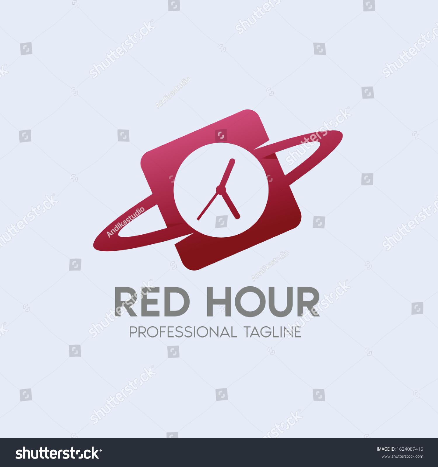 red hour vector logo design template_站酷海洛_正版图片_视频_字体_音乐素材交易平台_站酷旗下品牌