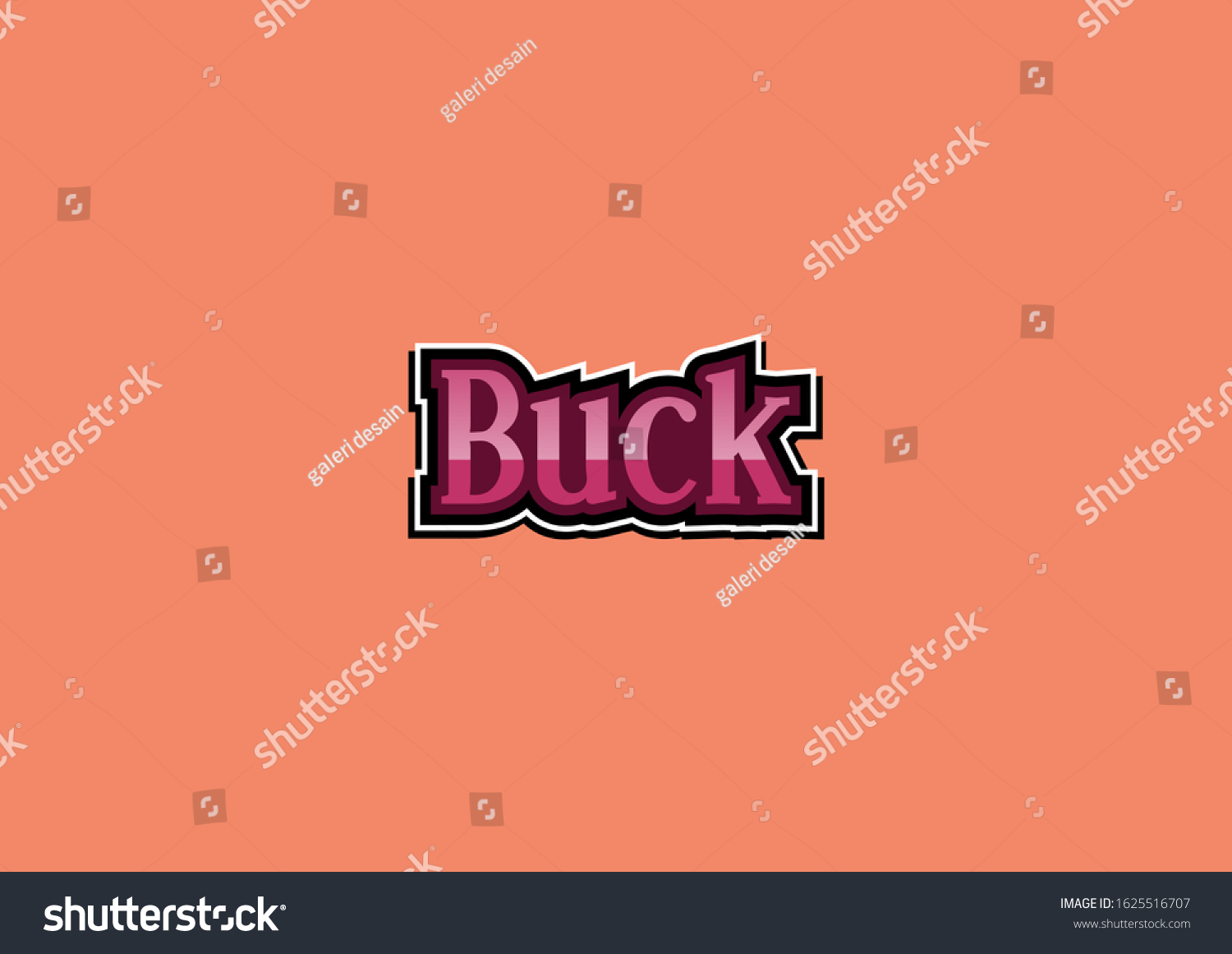 Buck slogan ornament illustration template_站酷海洛_正版图片_视频_字体_音乐素材交易平台_站酷旗下品牌