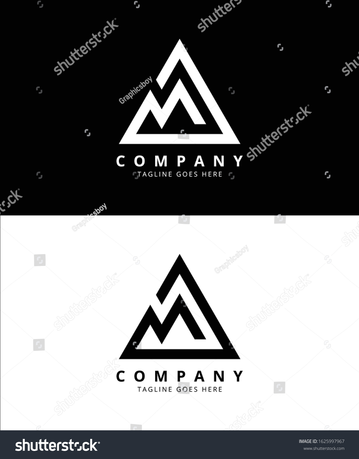 Unique And Creative Monogram A M Symbol Logo Design Vector_站酷海洛_正版图片_视频 ...