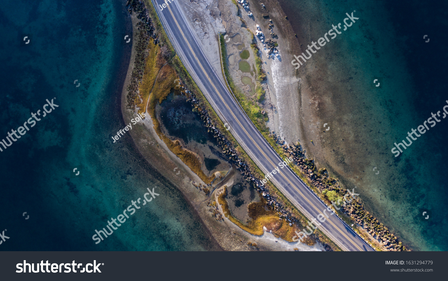Aerial view of a bridge in the Puget Sound Washington_站酷海洛_正版图片_视频_字体 ...