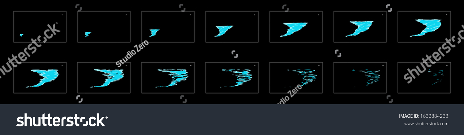 Tornado water effect. Tornado effect frame by frame animation sprite ...