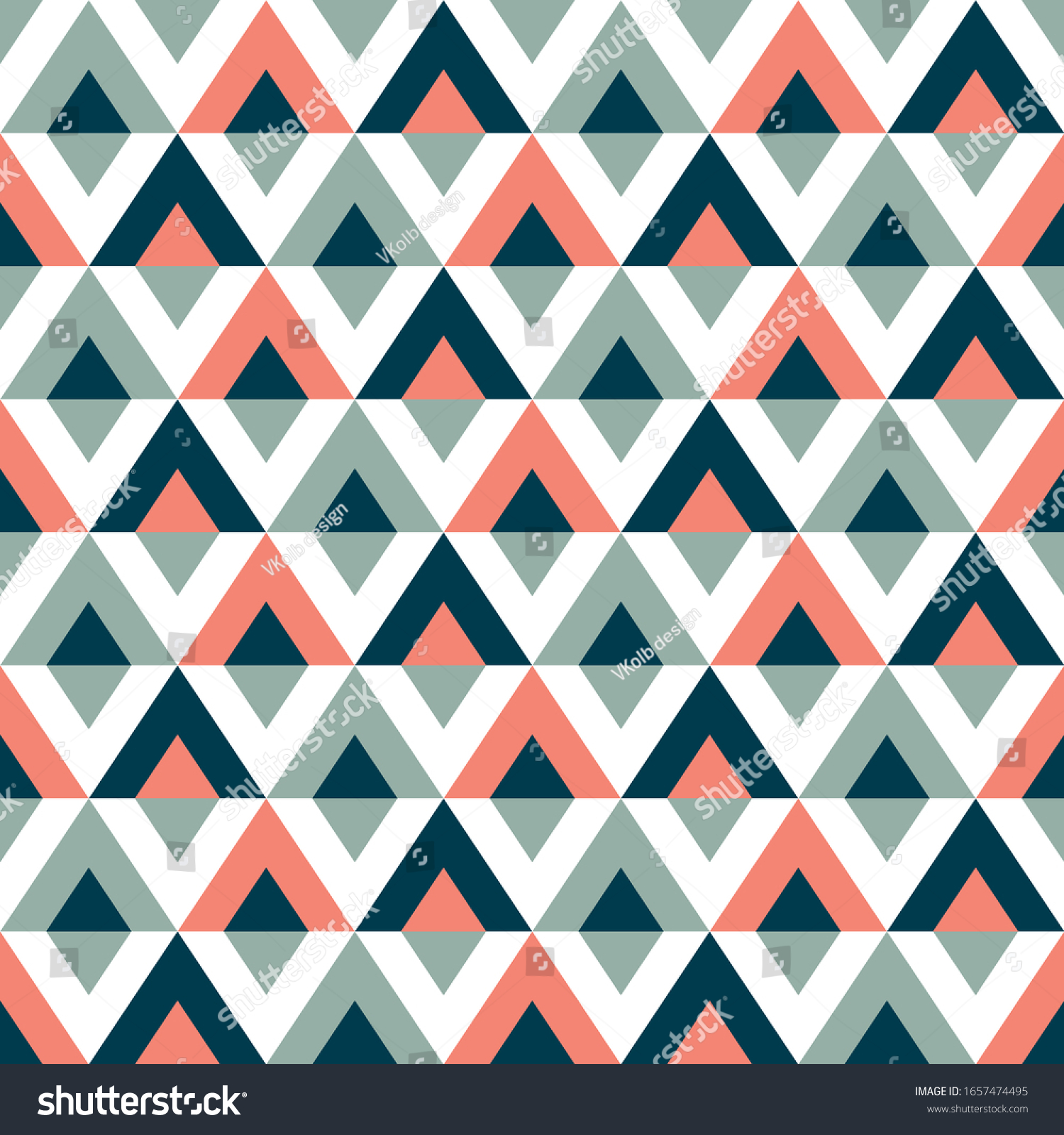 Decorative Scandinavian modern pattern triangles for the background ...
