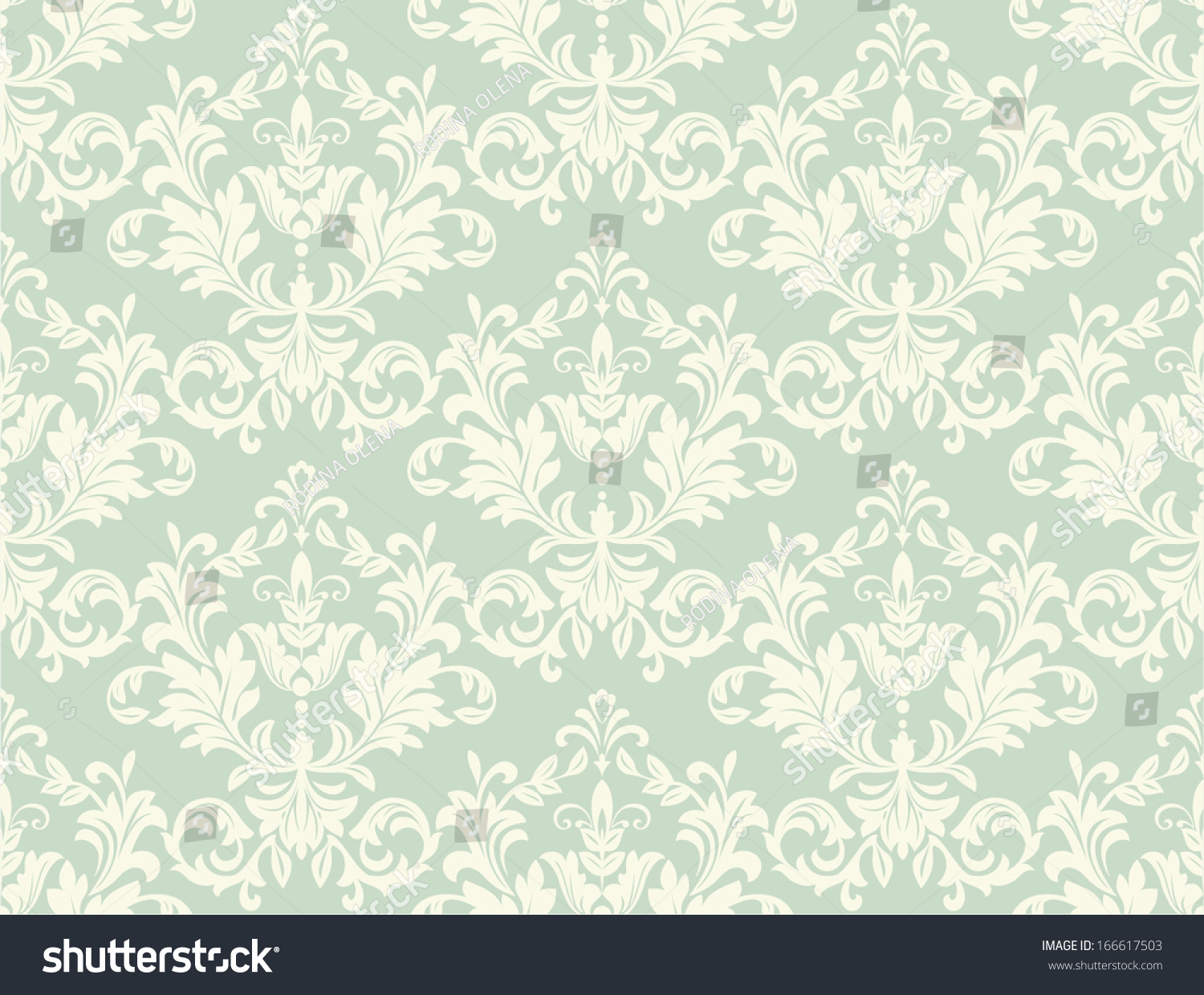 Wallpaper in the style of Baroque. A seamless vector background._站酷海洛 ...