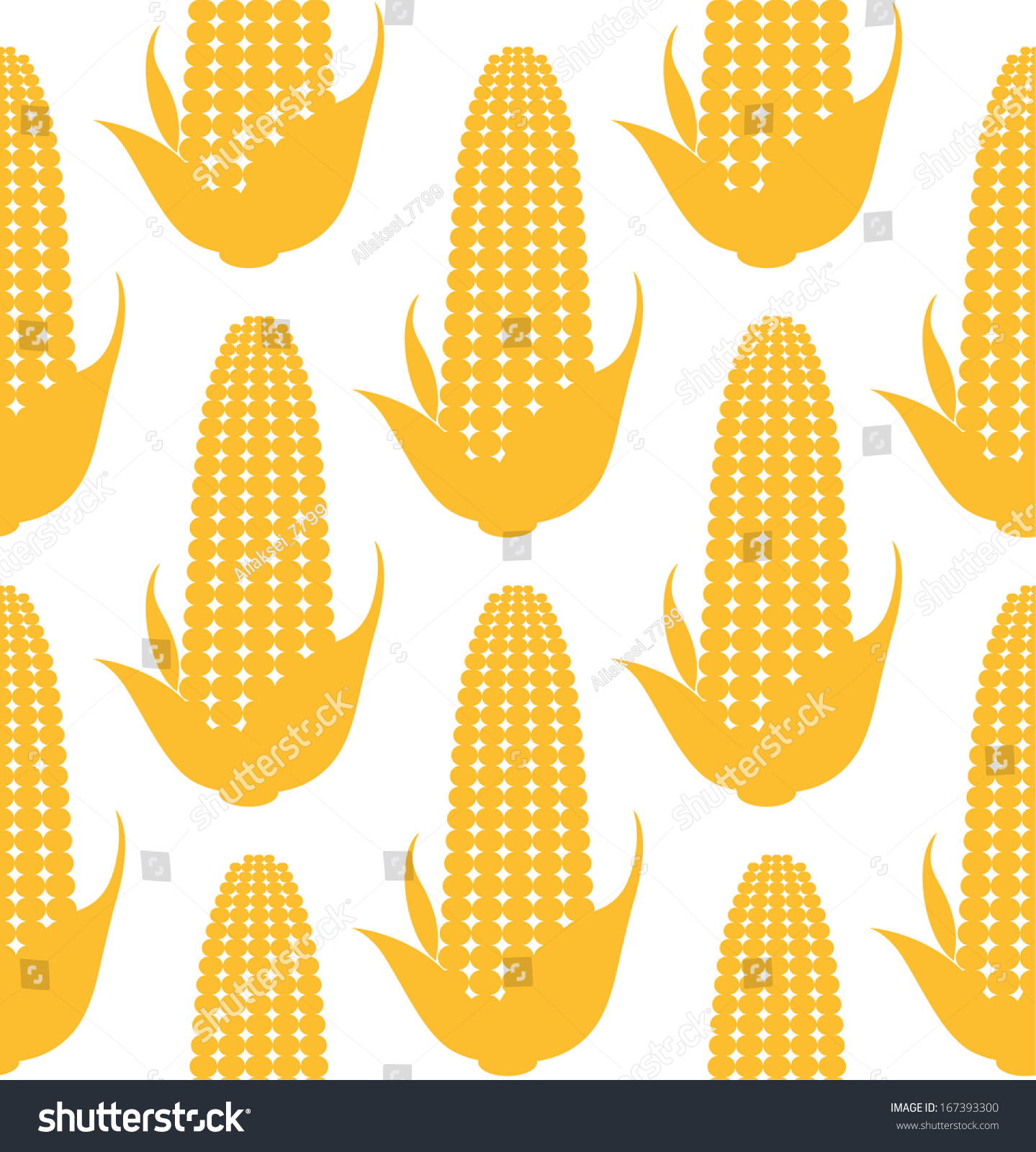 Corn. Pattern. Vector illustration_站酷海洛_正版图片_视频_字体_音乐素材交易平台_站酷旗下品牌
