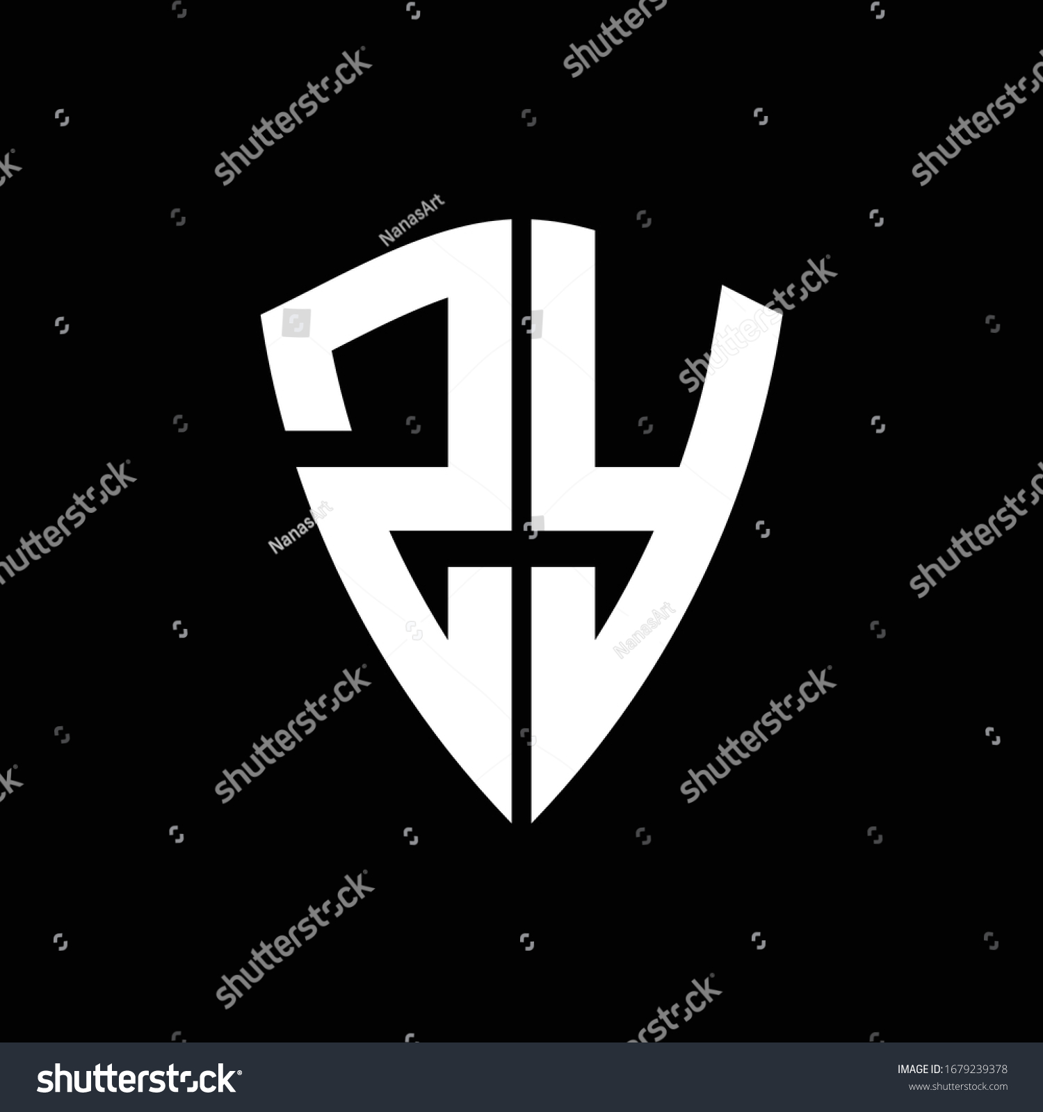 ZY logo monogram with shield shape design template_站酷海洛_正版图片_视频_字体_音乐素材 ...