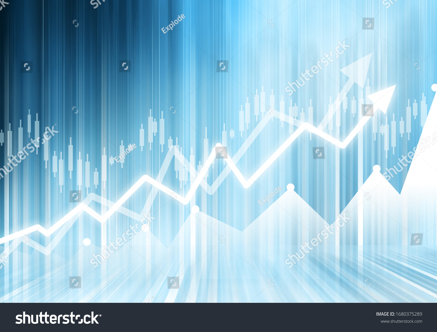 Moving arrows shows business growth. Digital illustration _站酷海洛_正版图片_视频 ...