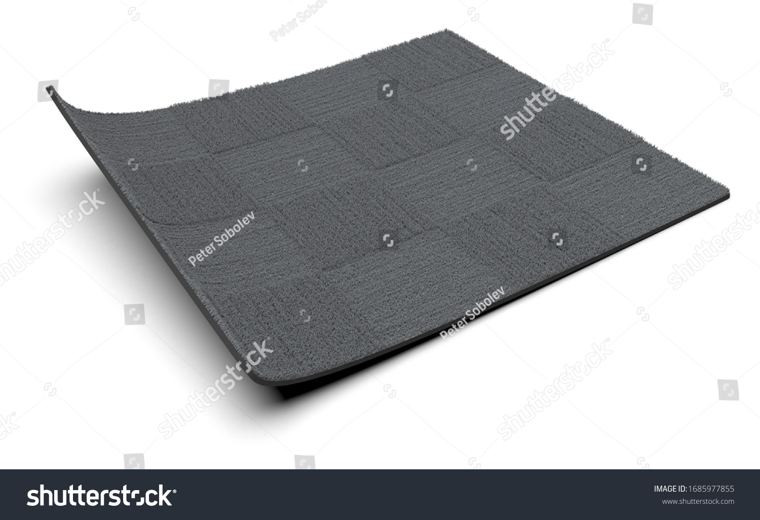 Carpet tiles isolated on white. 3d rendering_站酷海洛_正版图片_视频_字体_音乐素材交易平台_站 ...