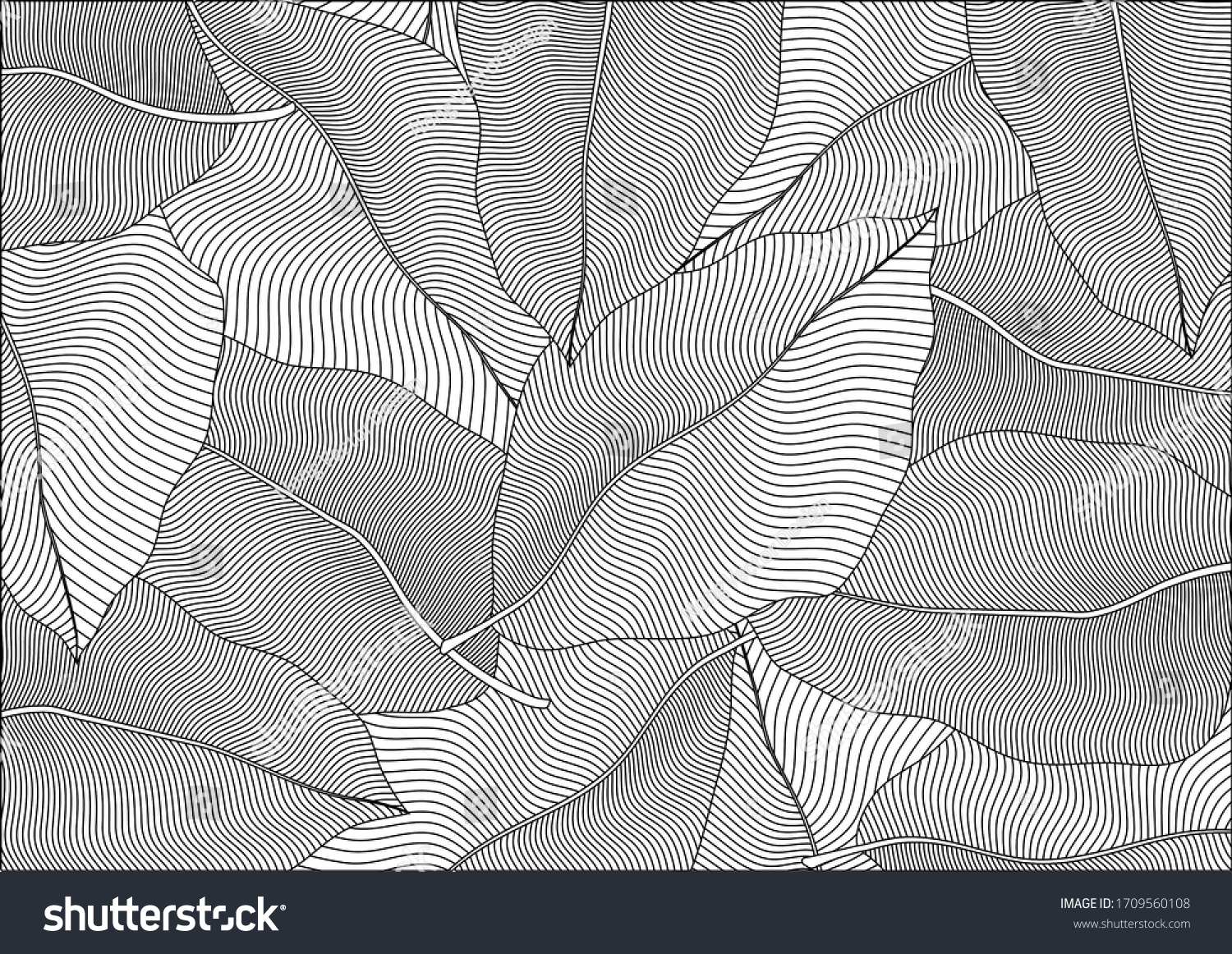 Abstract Leaf design with stripes_站酷海洛_正版图片_视频_字体_音乐素材交易平台_站酷旗下品牌