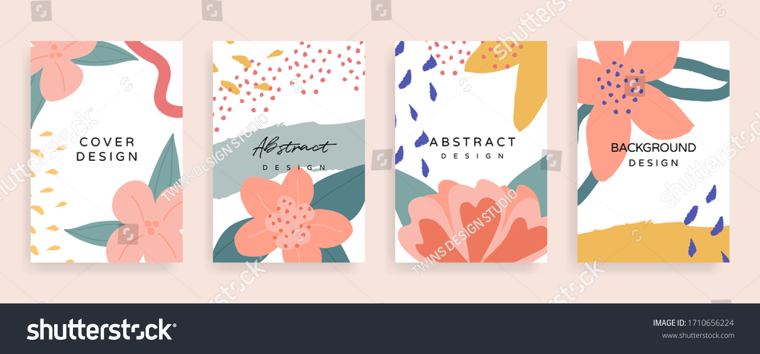 Social media stories and post cover design vector set. Background ...