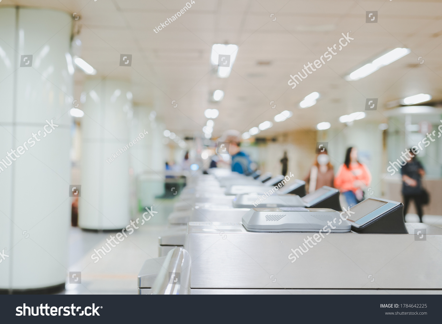 new normal activity with contactless payment from automaic ticket ...