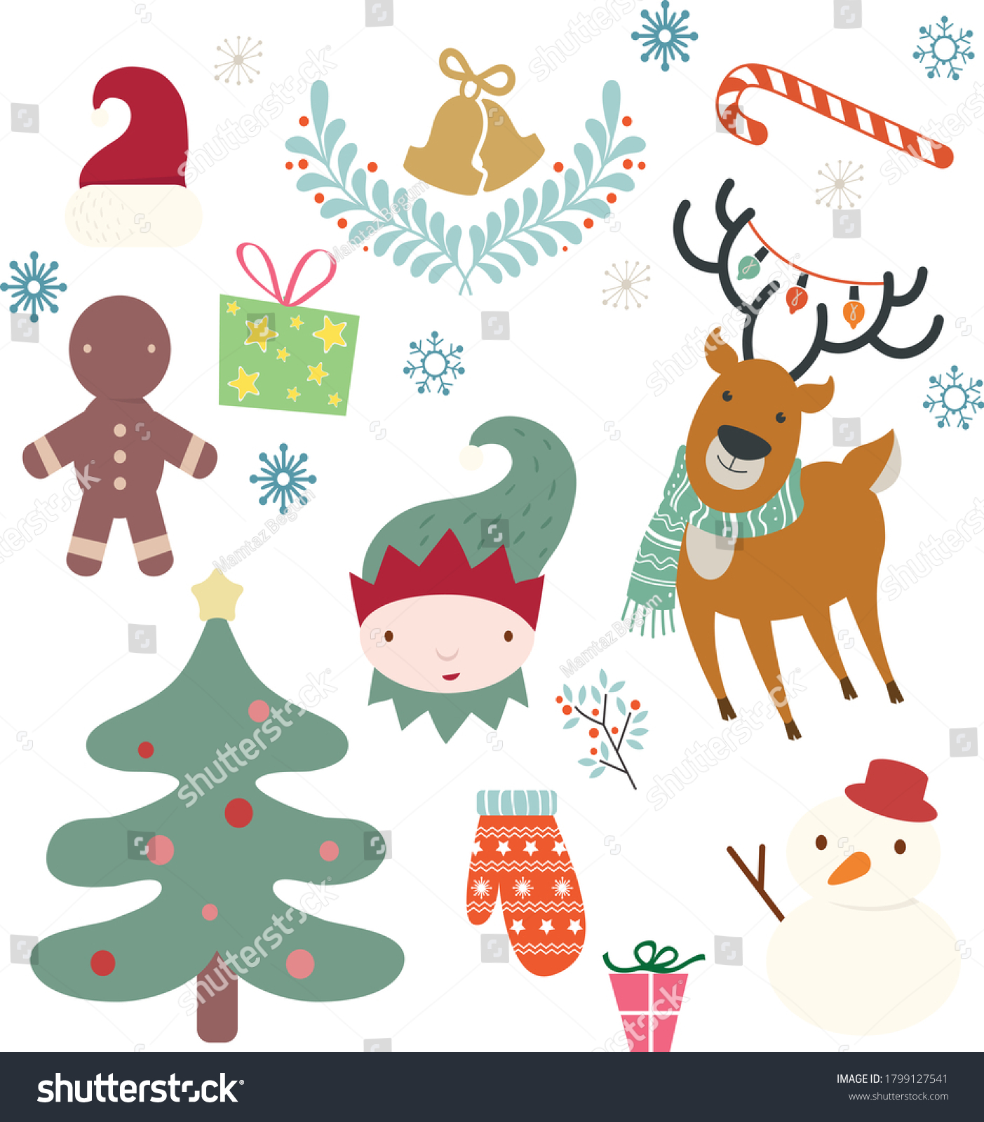 Christmas Jolly Elements Vector Design Illustrator_站酷海洛_正版图片_视频_字体_音乐素材 ...